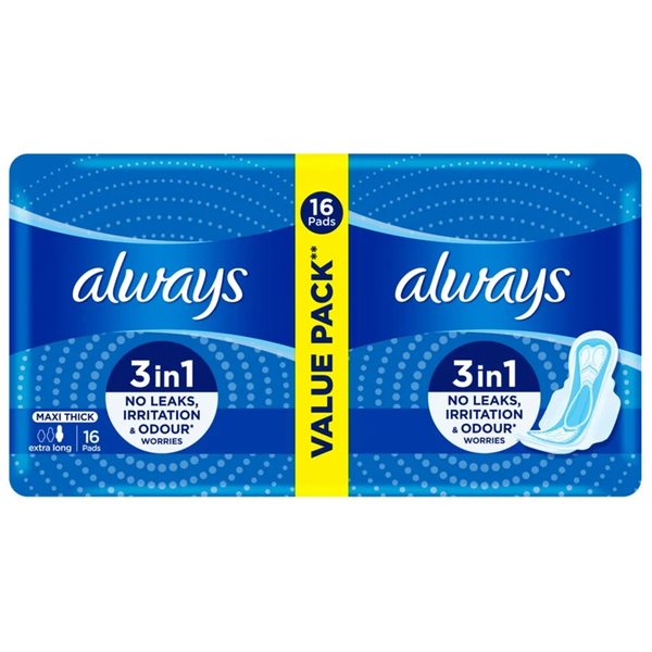 Always Maxi Thick Extra Long Pads, 16 Pcs – Buy Online At Best Price ...
