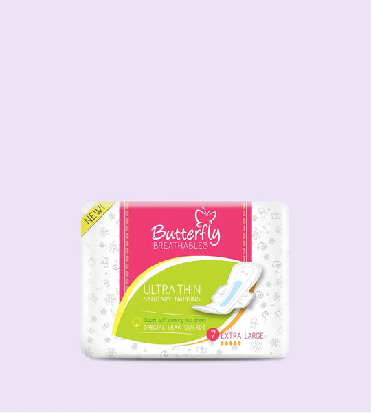 Butterfly Ultra Thin Cottony Extra Large Pads – 7 Pcs in Pakistan – Bebambi