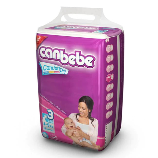 Canbebe Diaper Medium | Size 3 | 36 Pcs | Best Baby Brands | Bebambi