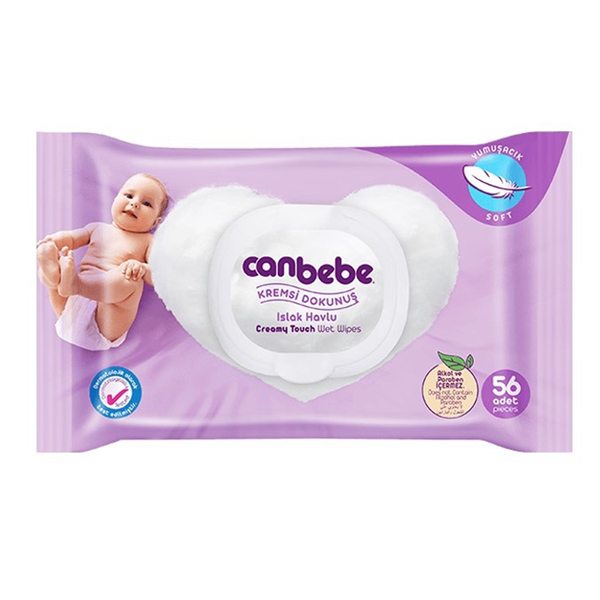 Canbebe Creamy Touch Extra Soft Baby Wipes | 56Pcs – Bebambi