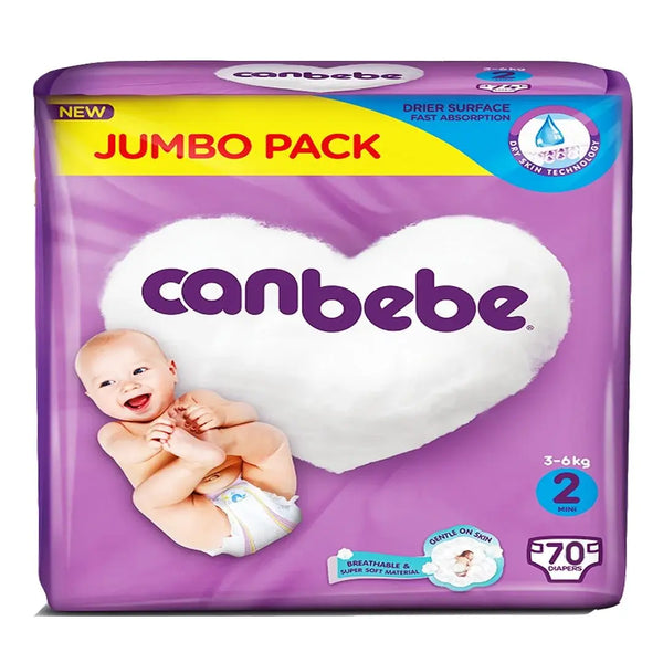 Canbebe Diaper Small | Size 2 | 70 Pcs 3-6Kg - Buy at Best Price – Bebambi
